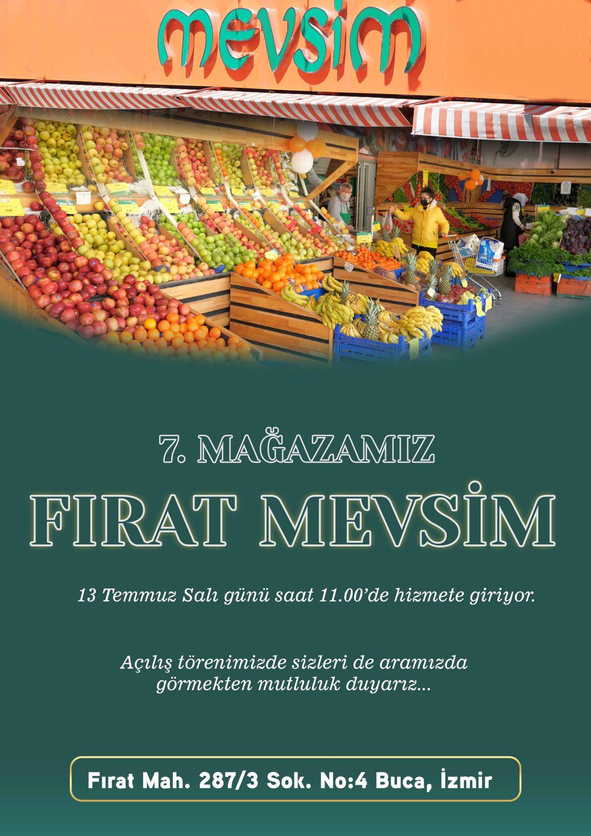 Fırat Mevsim Açılıyor - Mevsim Marketler Zinciri